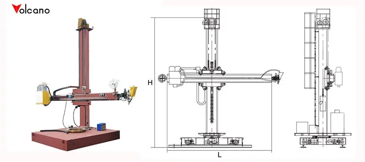 Automatic Pipe Rotating Welding Manipulator - Volcano