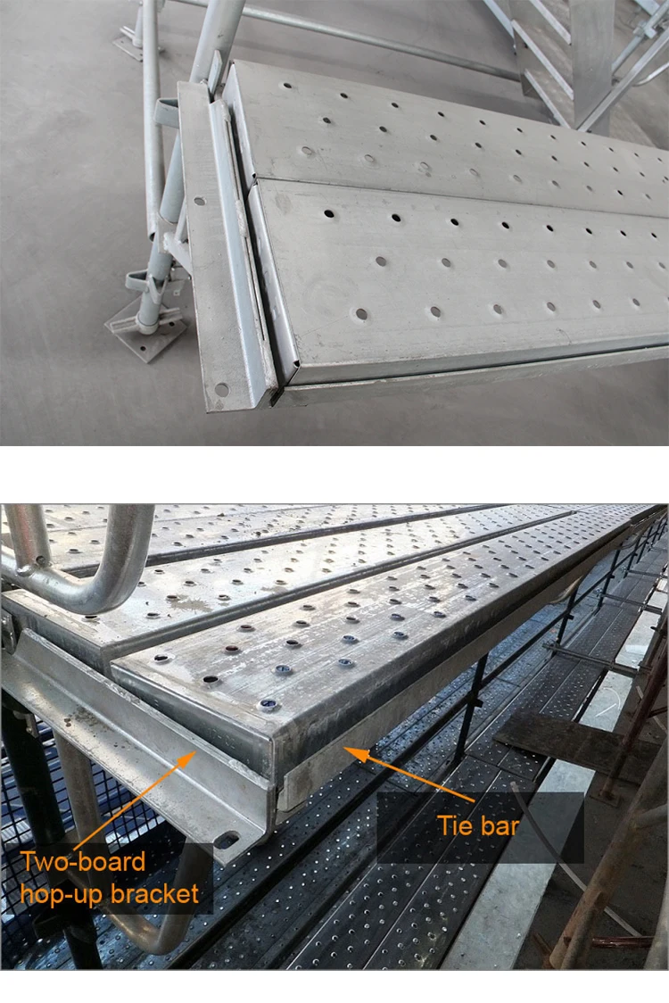 Galvanized 320mm Layher Metal Scaffold Steel Plank / Board/platform ...