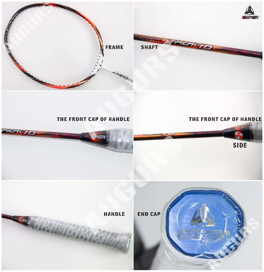 Good-itachi 10red(high Modulus Graphite Carbon Fiber Badminton Racket ...