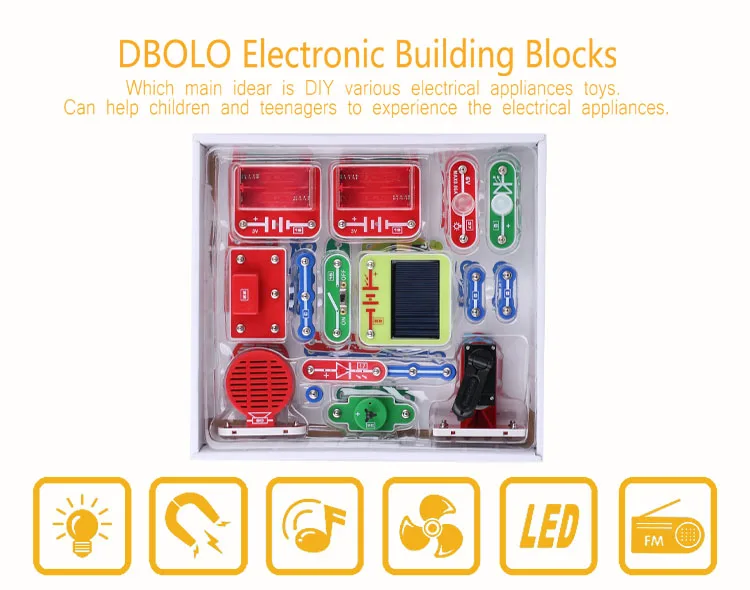 Circuit Building Blocks Integrated Circuit Toy Electronic Kit Steam Toy ...
