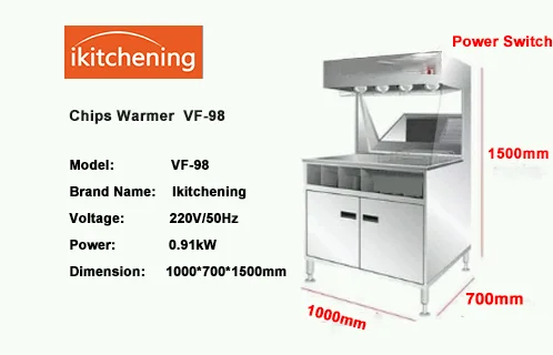 Kfc Chips Warmer Display / Chips Dump Station / French Fries Production ...