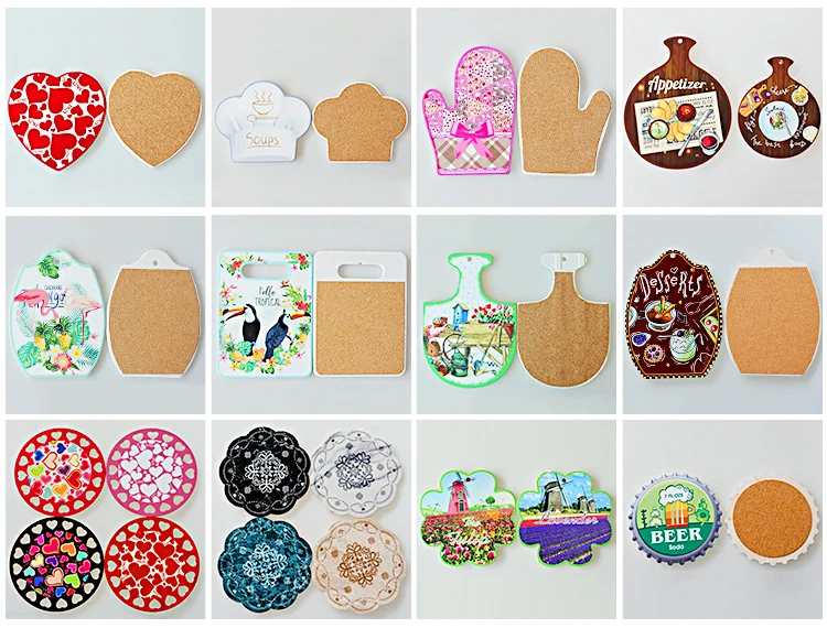 Ceramic Sublimation Printing Custom Design Magnets For Fridge Souvenir ...