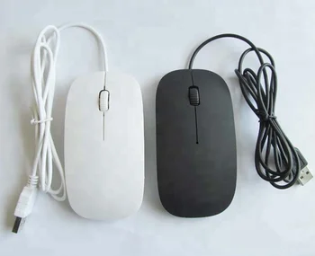 Usb Flat Mouse Slim Mouse Wired Optical Mice Pc Computer Accessories 1 ...