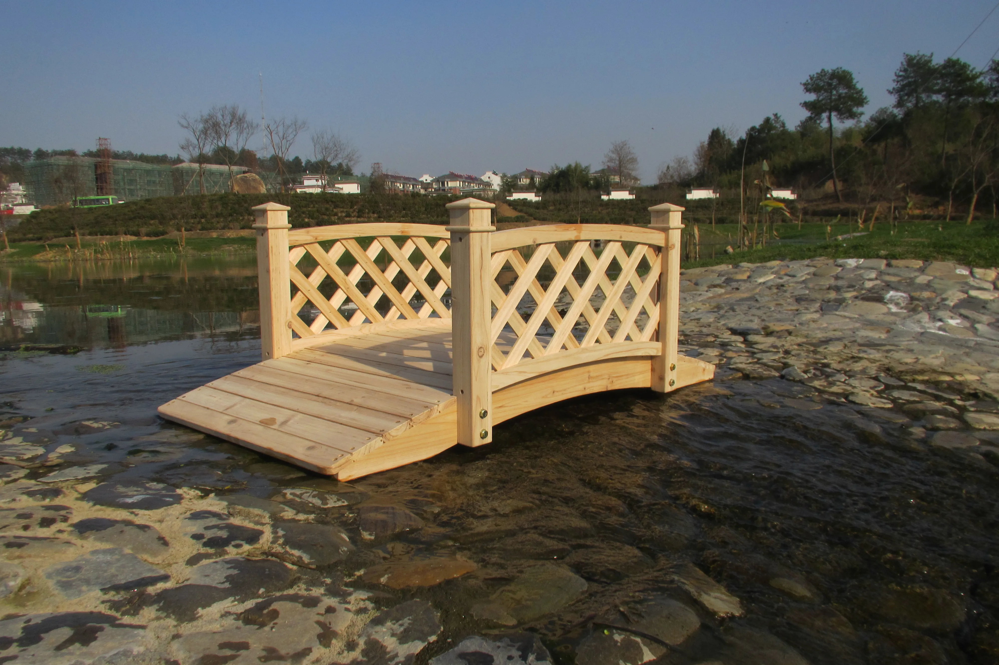 Outdoor Beautiful Small Wooden Garden Bridges - Buy Garden Bridges ...