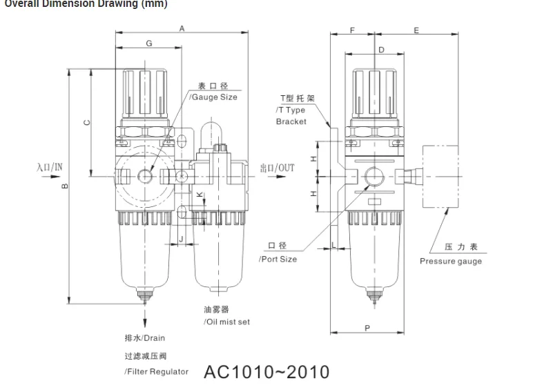 SMC Type FRL Auto Drain - Efficient Compressed Air Control