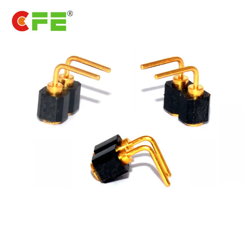 Single Row 2pin Bending Pogo Pin Connectorspring Loaded Contact Pins Buy Bending Pogo Pin