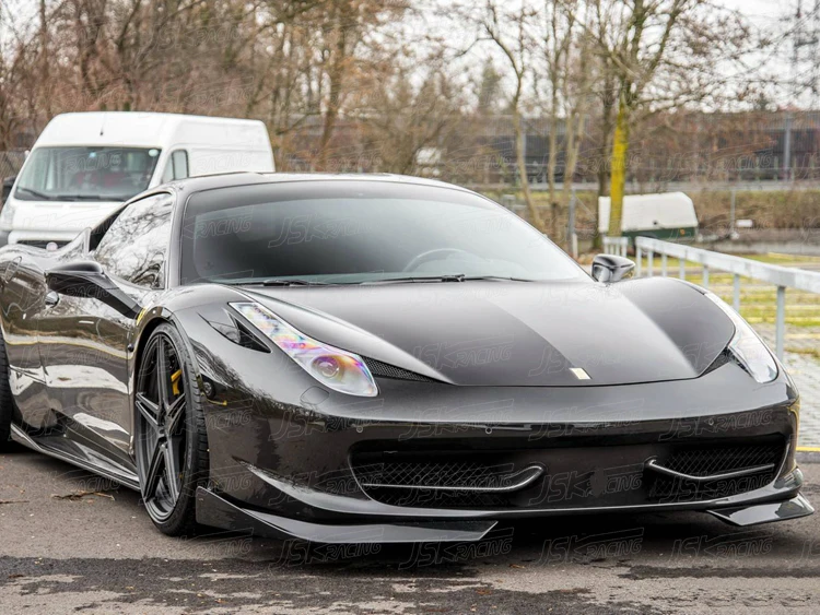 D Style Carbon Fiber Front Splitter for Ferrari 458 Italia
