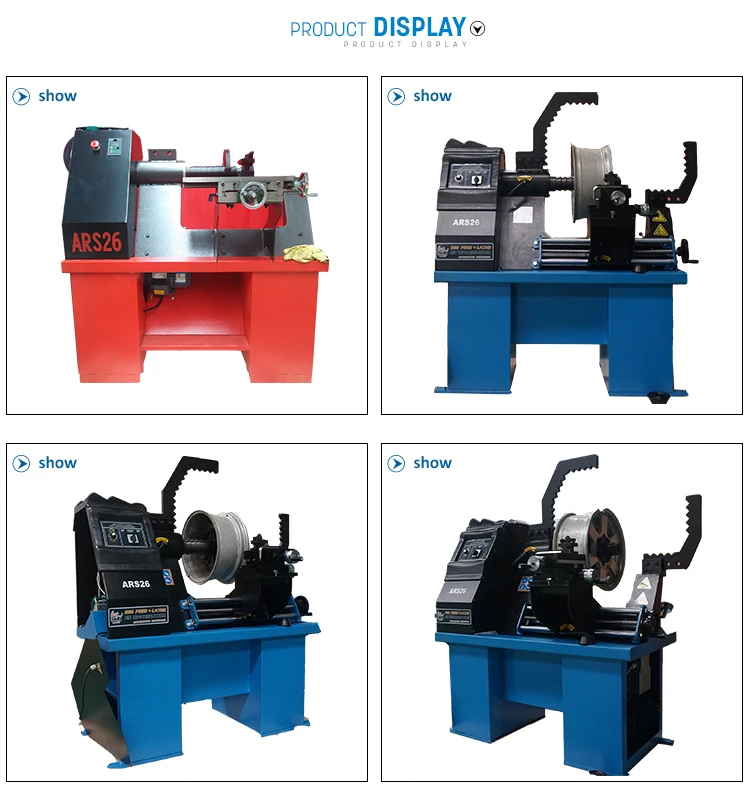ARS26 Aluminum alloy rim straightening machine for alloy wheel repair ...