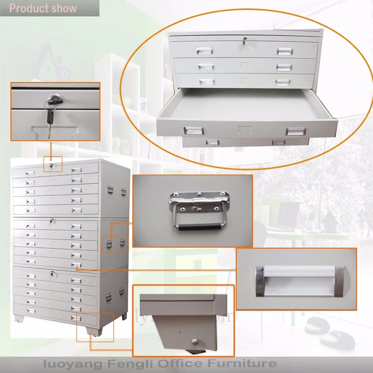 A1 Size Welding Design Project Storage Steel 5 Drawer Cabinet