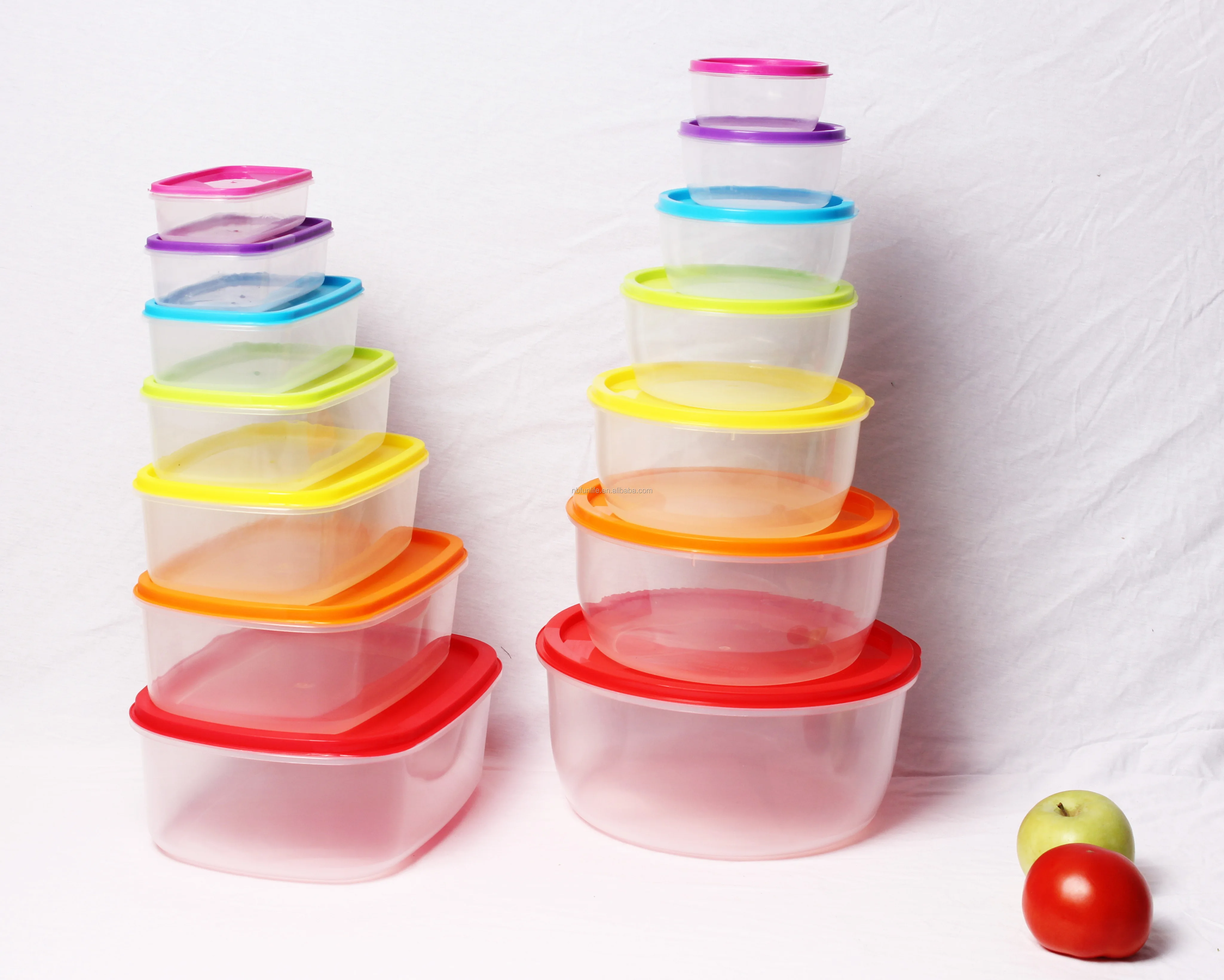 7pk Rectangular Rainbow Container - Buy Rectangular Rainbow Container ...