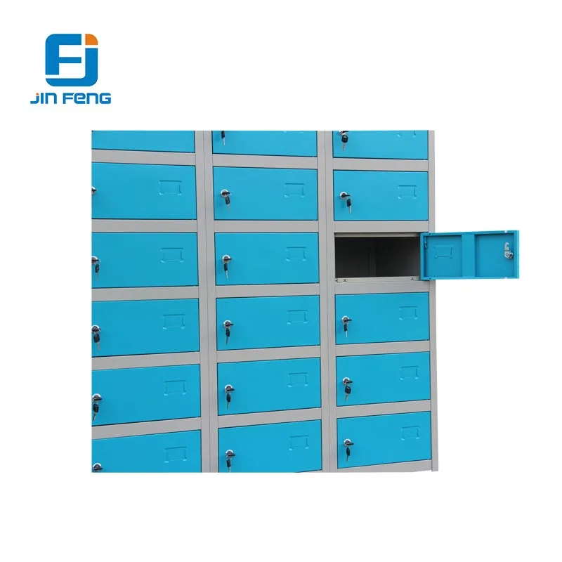 30 Door Knock Down Lockable Storage Mini Metal Clothes Locker For Salon ...
