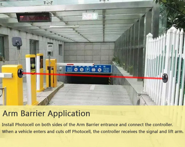 2019 Hot & Cheap Automatic Gate Arm Barrier Photocell Dc 12v/24v ...