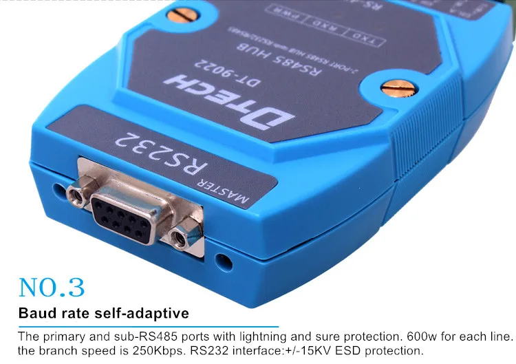 Industrial RS-232/RS-485 Converter - Reliable 2 Port Interface