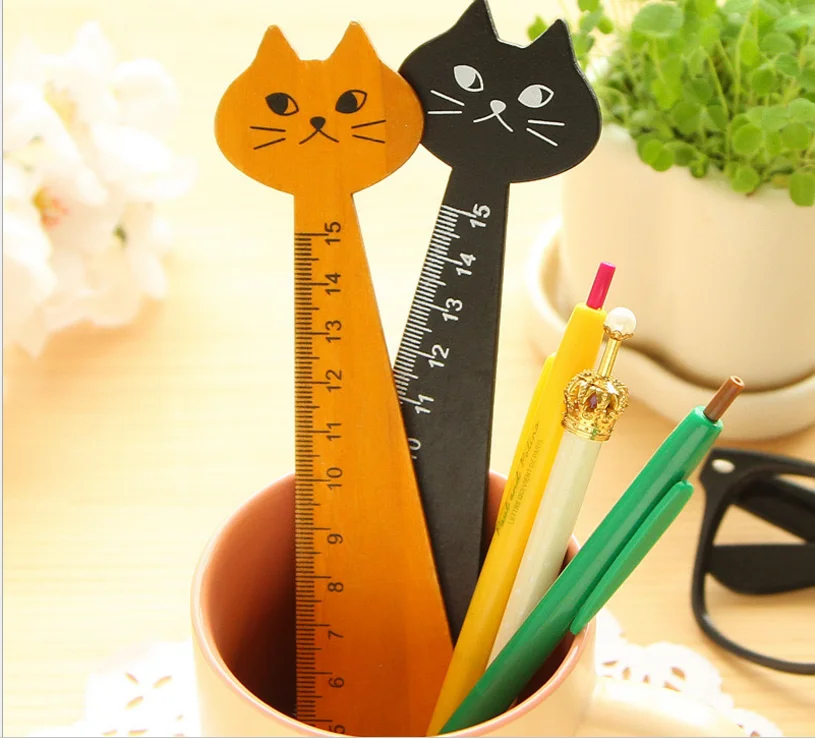 15cm Creative Cartoon Cat Drawing Ruler Drafting Supplies / Lovely ...