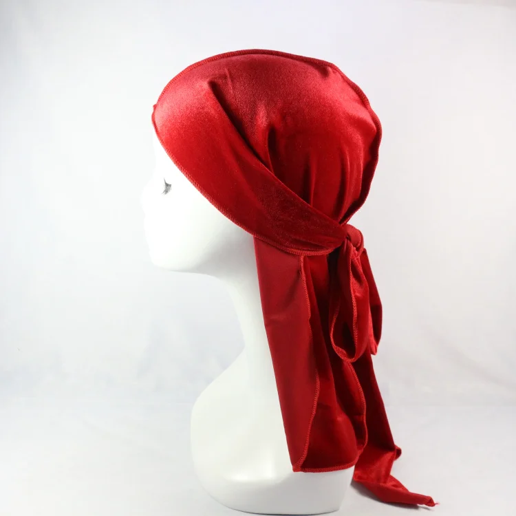 Hzm-18113 Custom Velvet Durag Multi Color For Your Choice Long Tail ...