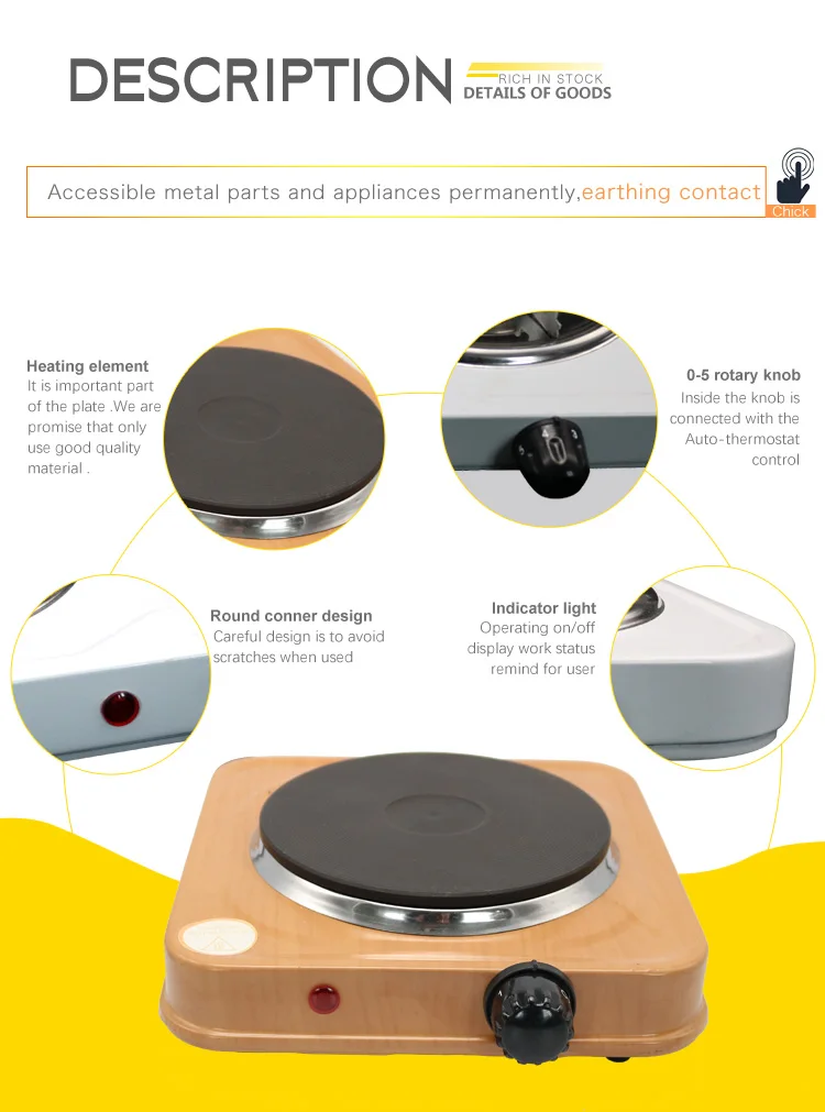 Electric Stove Single Burner 1000w Solid Plate - Buy Electric Stove ...