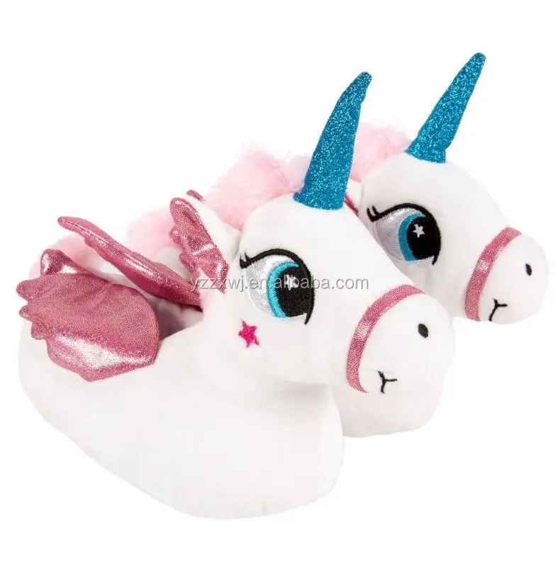 Ladies/girls Novelty Unicorn Mule Slippers Super Soft Comfort Womens ...