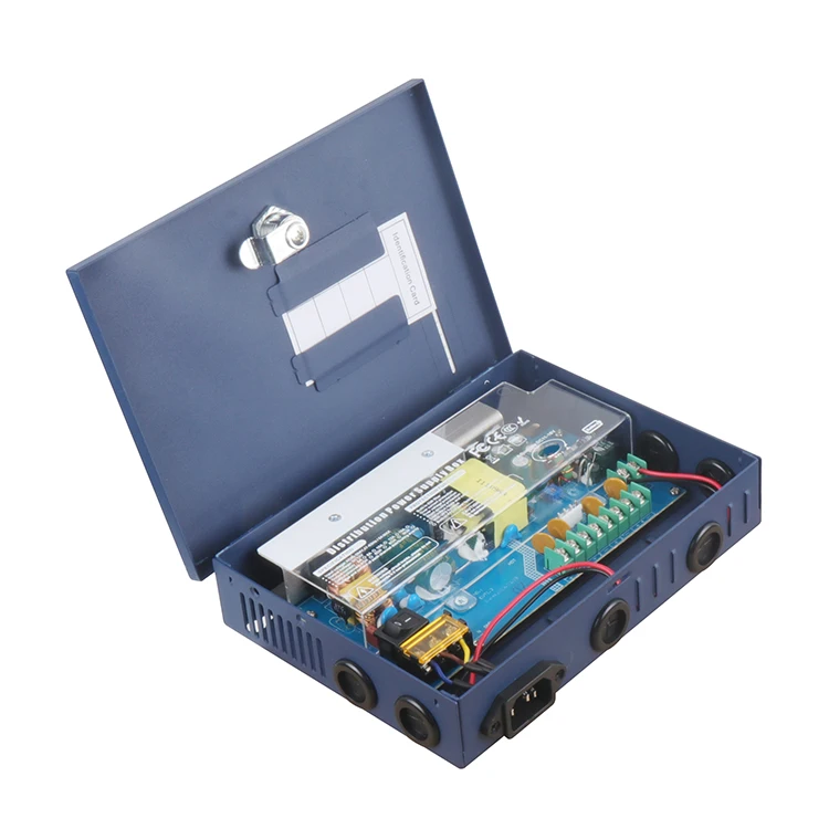 New Type Psu 4 Way Output 9ch Voltage Dc12v 8a Cctv Boxed Power Supply ...