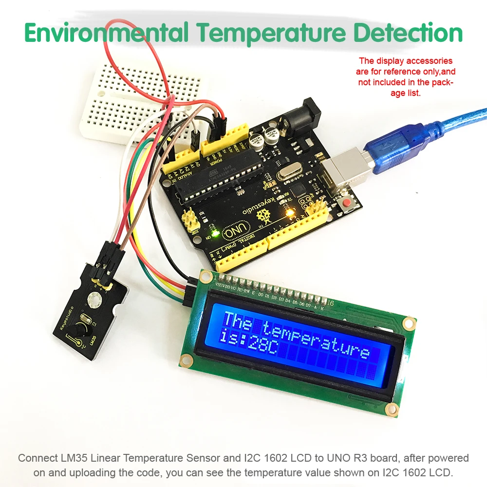 Keyestudio Lm35 Linear Temperature Sensor For Arduino - Buy Temperature Sensor,Lm35 Linear ...