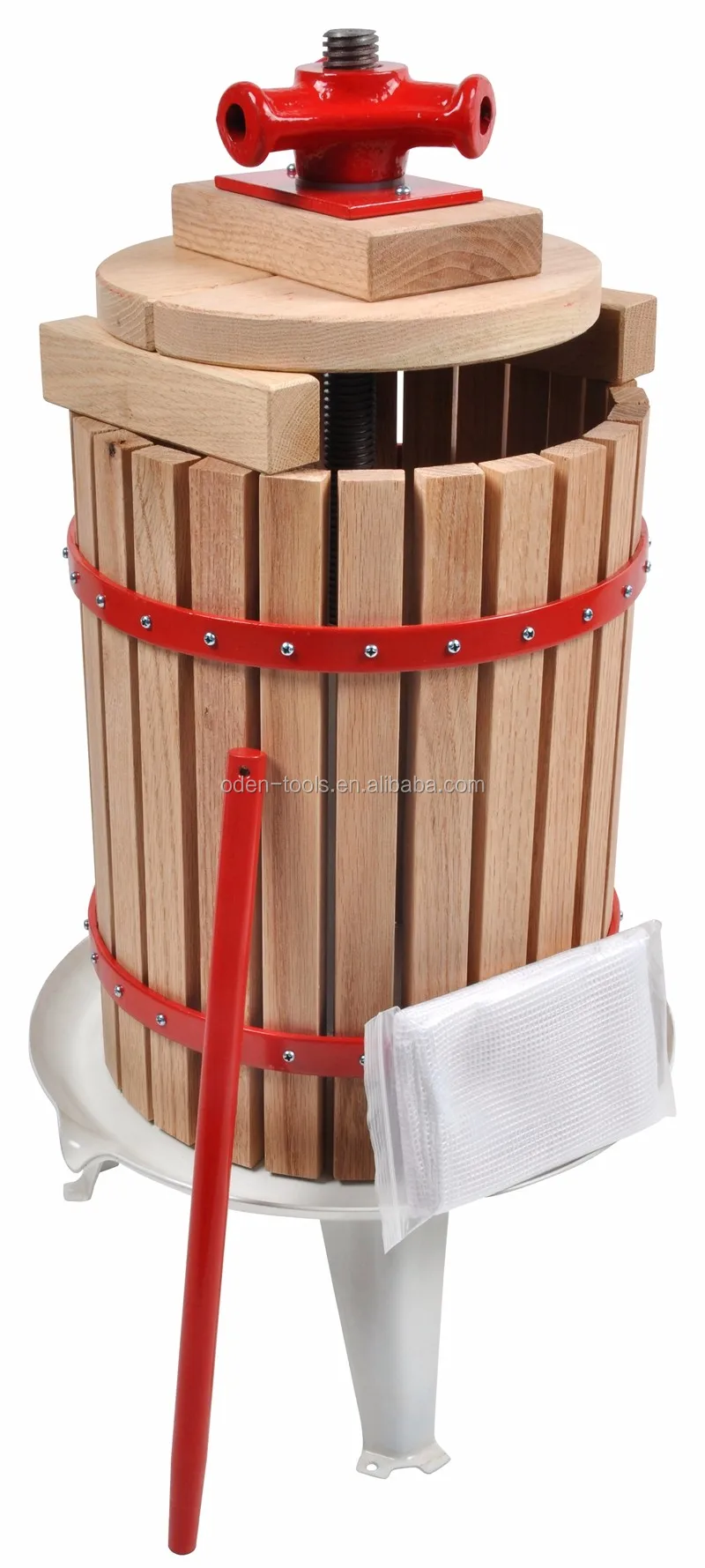 Homemade Basket Fruit Press 12l With Removable Stand Apple Pear Wood ...