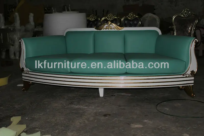 Antique Luxurious Hotel Round Lobby Sofa Design With Engraved Frame ...