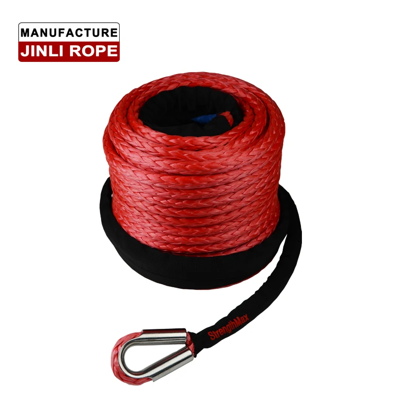 (jinli Rope) Synthetic Winch Rope For Atv Utv With Thimble 12000lbs ...