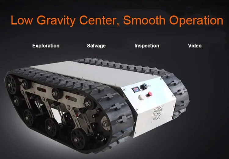 RC Platform Robot Chassis with Caterpillars - Load Weight 75KG ...