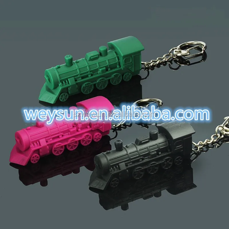 Vintage Locomotive Flashlight Keychain Led Train Keyrings With Sound ...