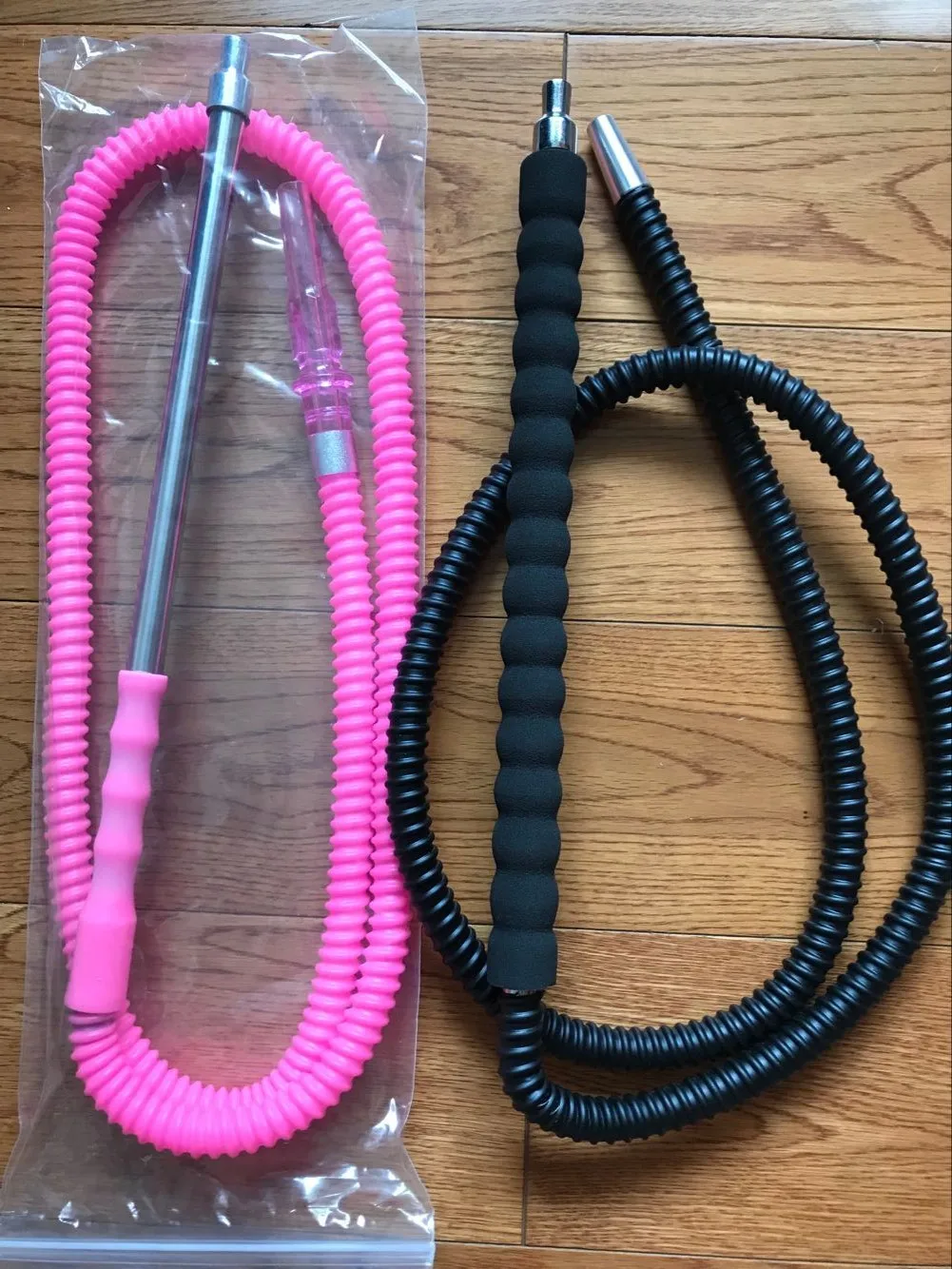 Silicone Hookah Hose with Aluminum Mouthpiece - Eco-friendly