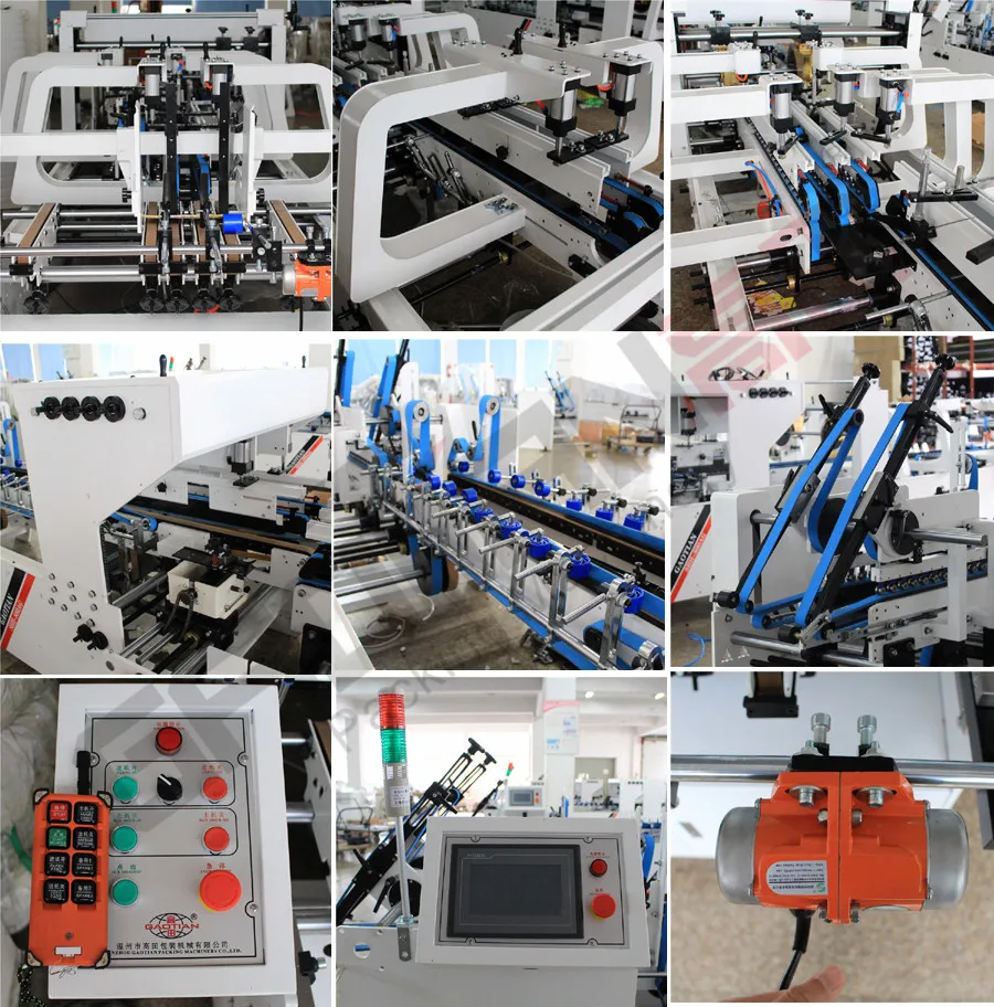 Shh-ag Automatic Crash Lock Bottom Folding Machine For Straight Line ...