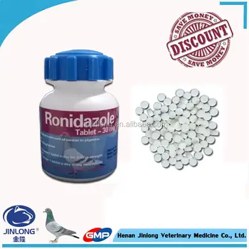 Finished Medicine For Animals Pigeon Treatment Canker 30% Ronidazole ...