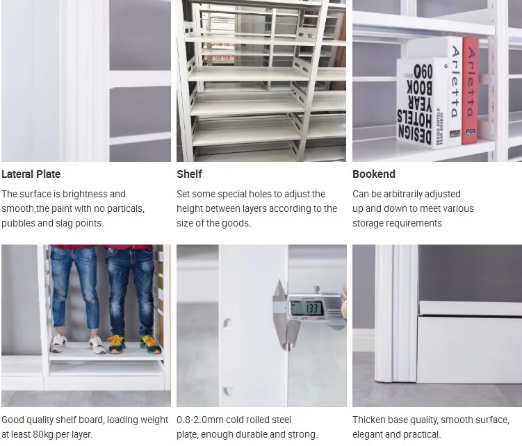 Commercial Furniture Double-Sided Metal Bookcase & Storage Solution for ...