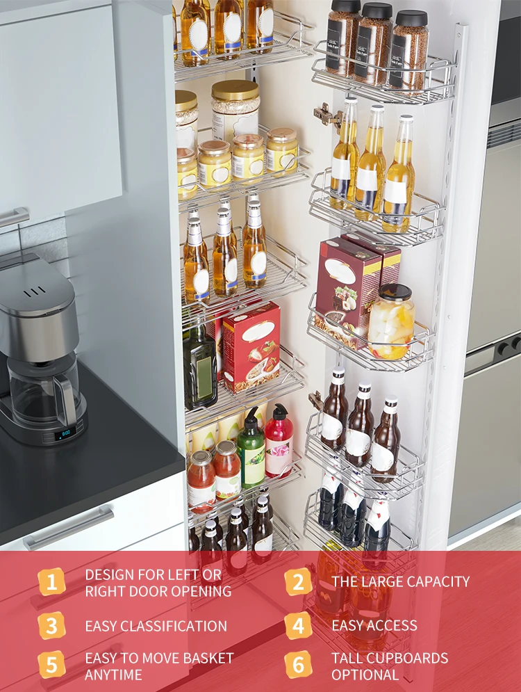 Kitchen Tandem Pantry Pull Out For 600 Cabinet Or 450 Cabinet - Buy ...