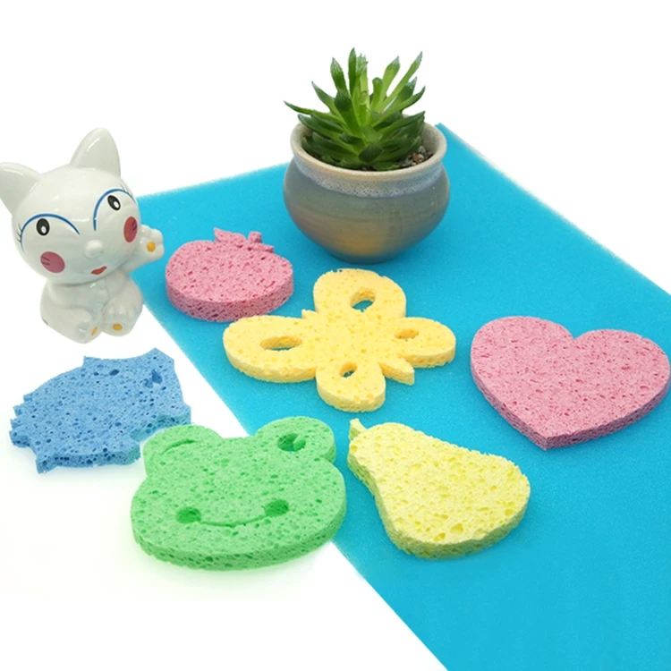 Cellulose Bath Sponge Cute Shape Super Water Absorption Baby All ...