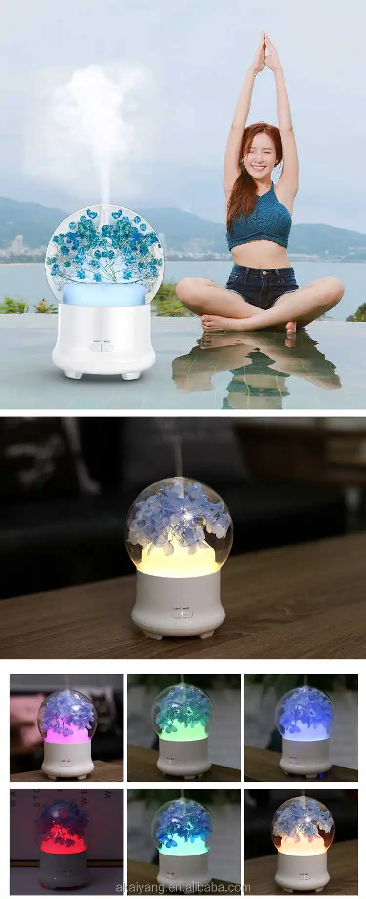 Aroma Diffuser Crystal Ball - Unique Gift & Humidifier