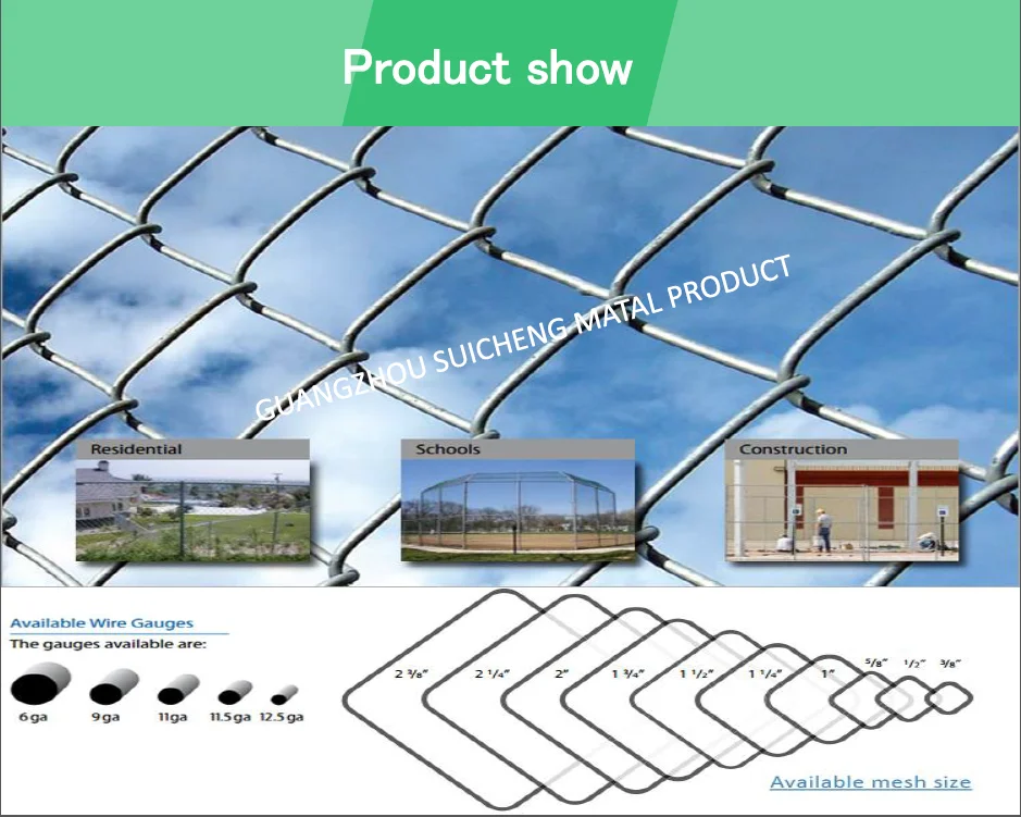 Galvanized Square Mesh Cyclone Wire Fence Services