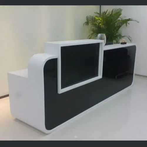 Small Information Desk/self-service Table/bank Reception Counter - Buy ...