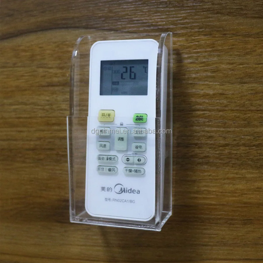 Plástico soporte de control remoto montado en la pared acrílico ...