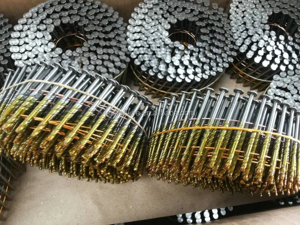 2''X.099 Diamond/Blunt/Chiesel Point Screw Shank Wire Weld Pallet Coil ...