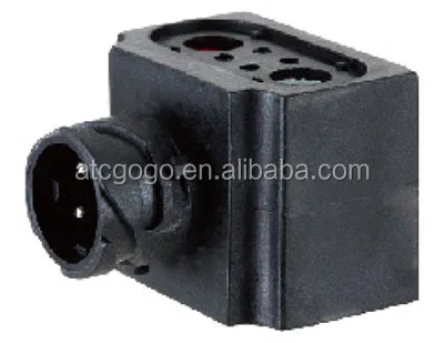 GOGOATC Automobile Valve Double Coil 3 Pin Round Pin European Plug 12v ...