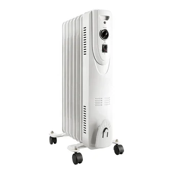 Konwin Oh907 White Electric Portable Oil Filled Radiator Space Heater ...