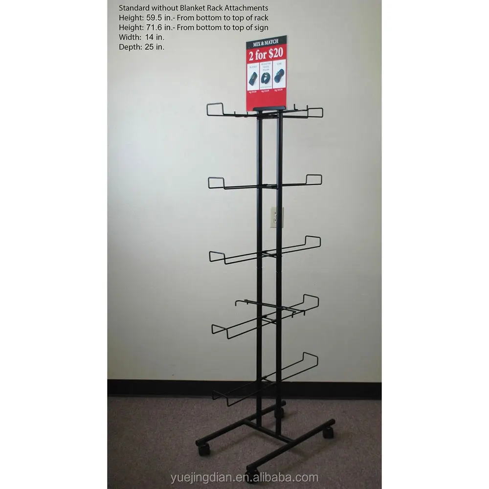 Modern Shopping Mall Metal Hanging Hook Pillow Display Rack Flooring ...