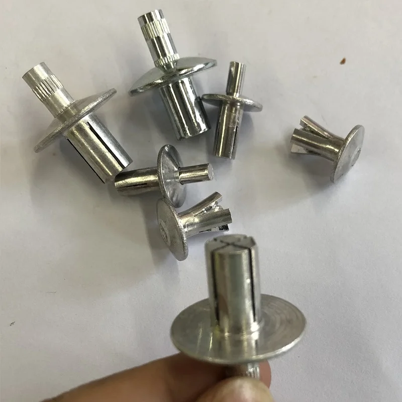 Drive Pin Split Rivet - Full Brazier Head Aluminum Steel