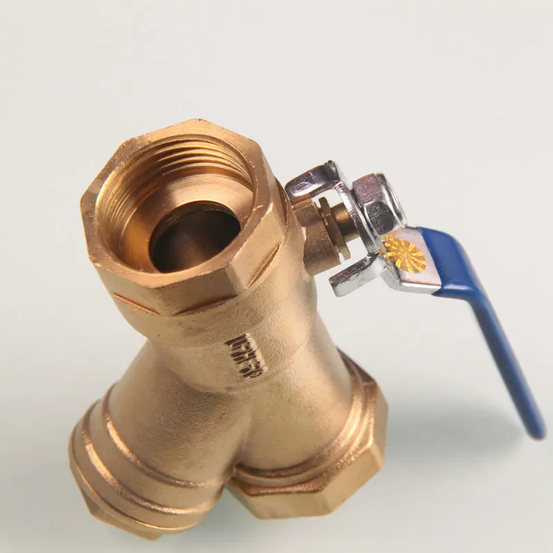 China Manufacture Dn15 Y Type Brass Filter Ball Valve With Union - Buy ...