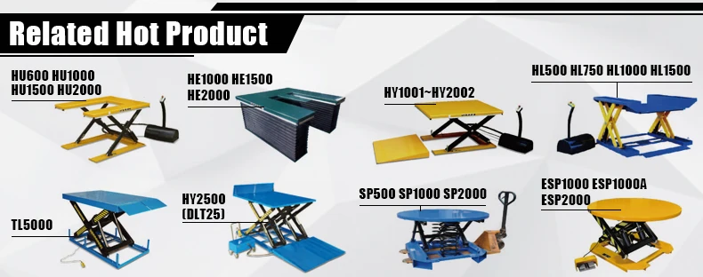 Sinolift Sp500 Sp1000 Sp2000 Rotatable And Safety Spring Lift Table ...