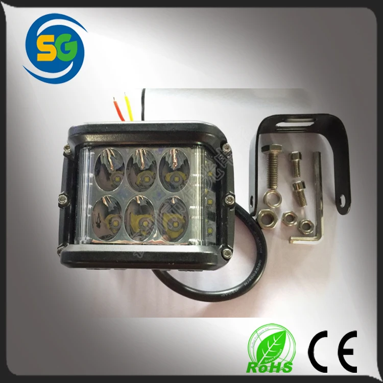 36W Auto LED Car Lights Red Blue Flash Trailer LED Light 12 Volt 4 Inch ...