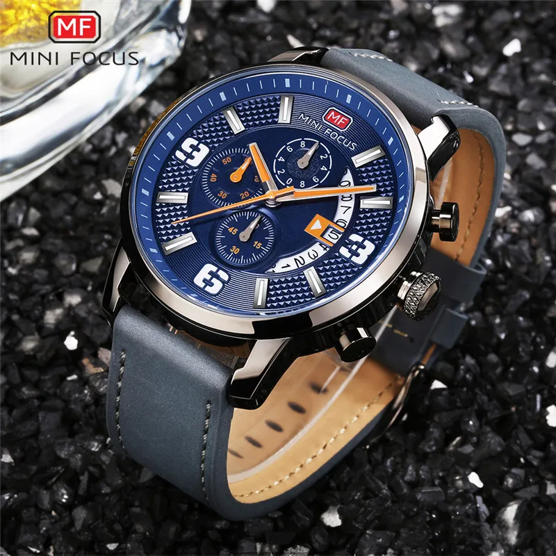 Mini Focus Men's Quartz Chronograph Watches - Stylish & Functional
