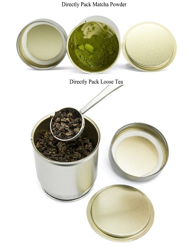 Chinese Wholesale Organic Japanese Metal Matcha Green Tea Can Tin Box ...