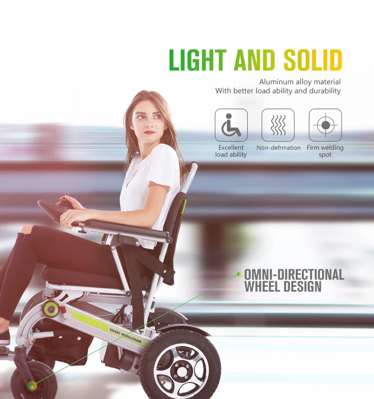 Airwheel H3s 24v 18a Battery Foldable Handicapped Electric Wheelchair ...