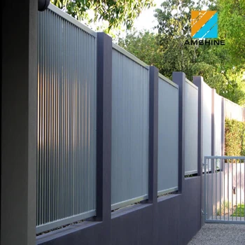 Aluminum Solid Metal Fence Panel Outdoor - Buy Aluminum Solid Fence ...